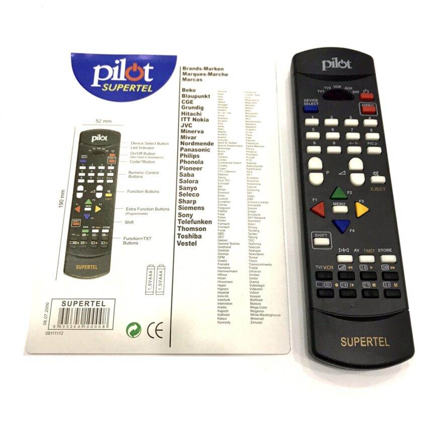 Универсално дистанционно за Телевизори Pilot SuperTel / ПИЛОТ - GetShop ...